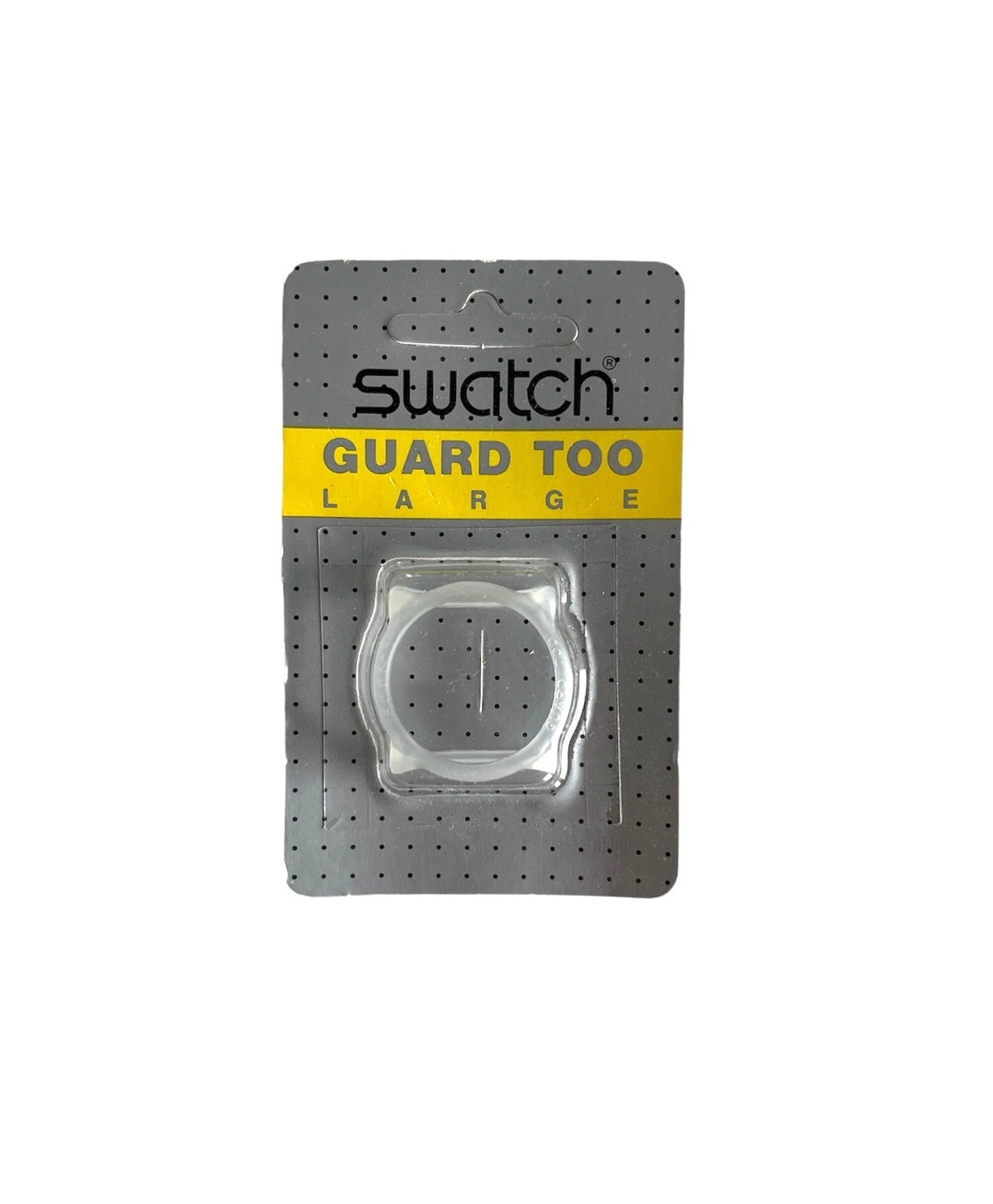 NEW : Vintage Transparent Swatch GUARD TOO for 34mm Dial Watches - New ...