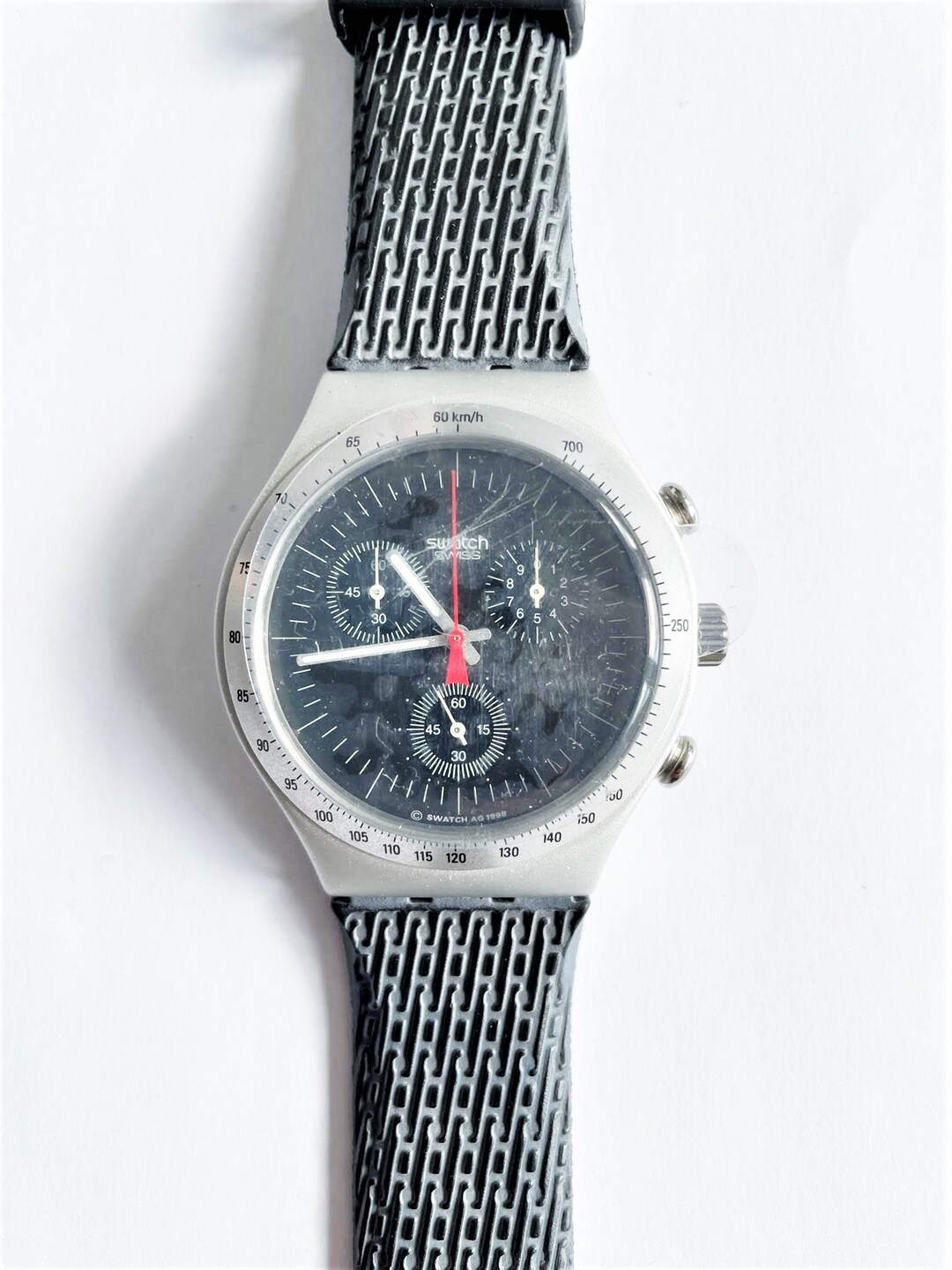 Buy New : Vintage Swatch Irony Chrono TIME CUT TOO YCS1007 Online in ...