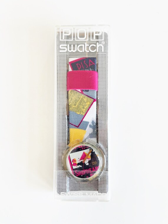 NEW : 1991 vintage Pop Swatch PWK140 RAFFLES - mint … - Gem