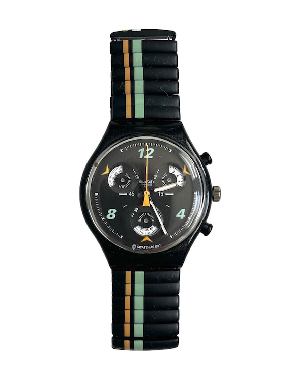 Vintage rare 1998 Swatch Chrono CD PLAYER SCB120A - m… - Gem