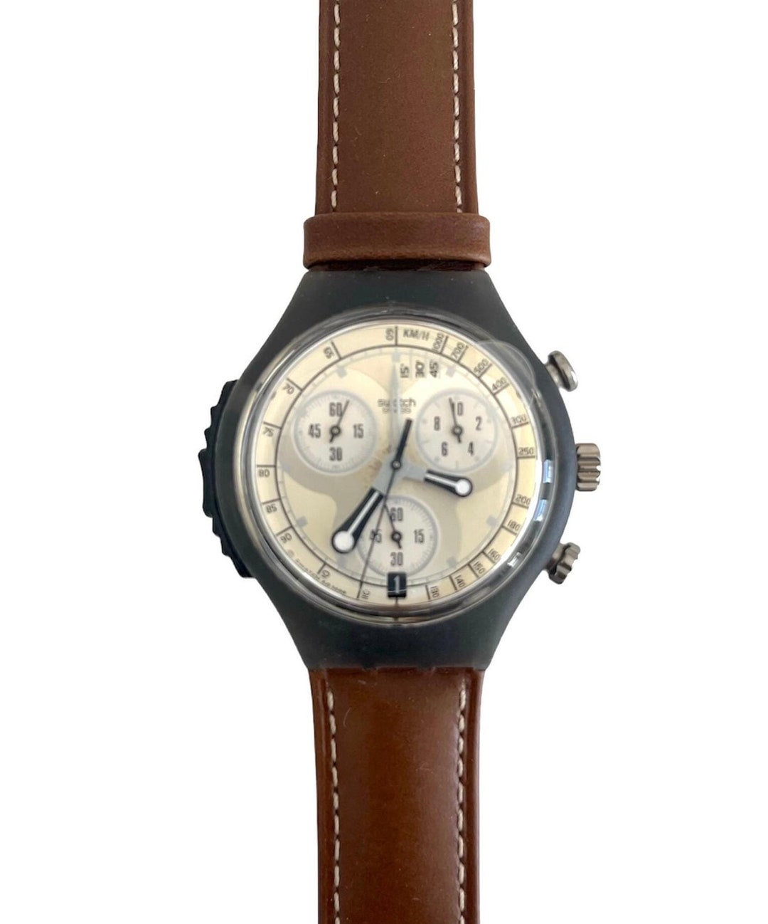 Vintage Swatch Chrono Alarm TACHO SOM400 - Unworn Mint Condition ...