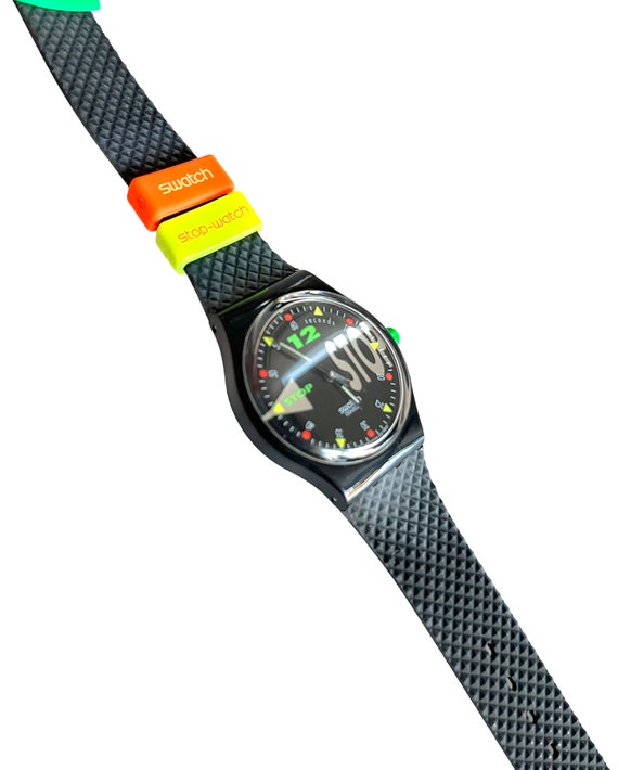 NEW : vintage Swatch Stop-Watch NIGHTSHIFT SSB101 fro… - Gem