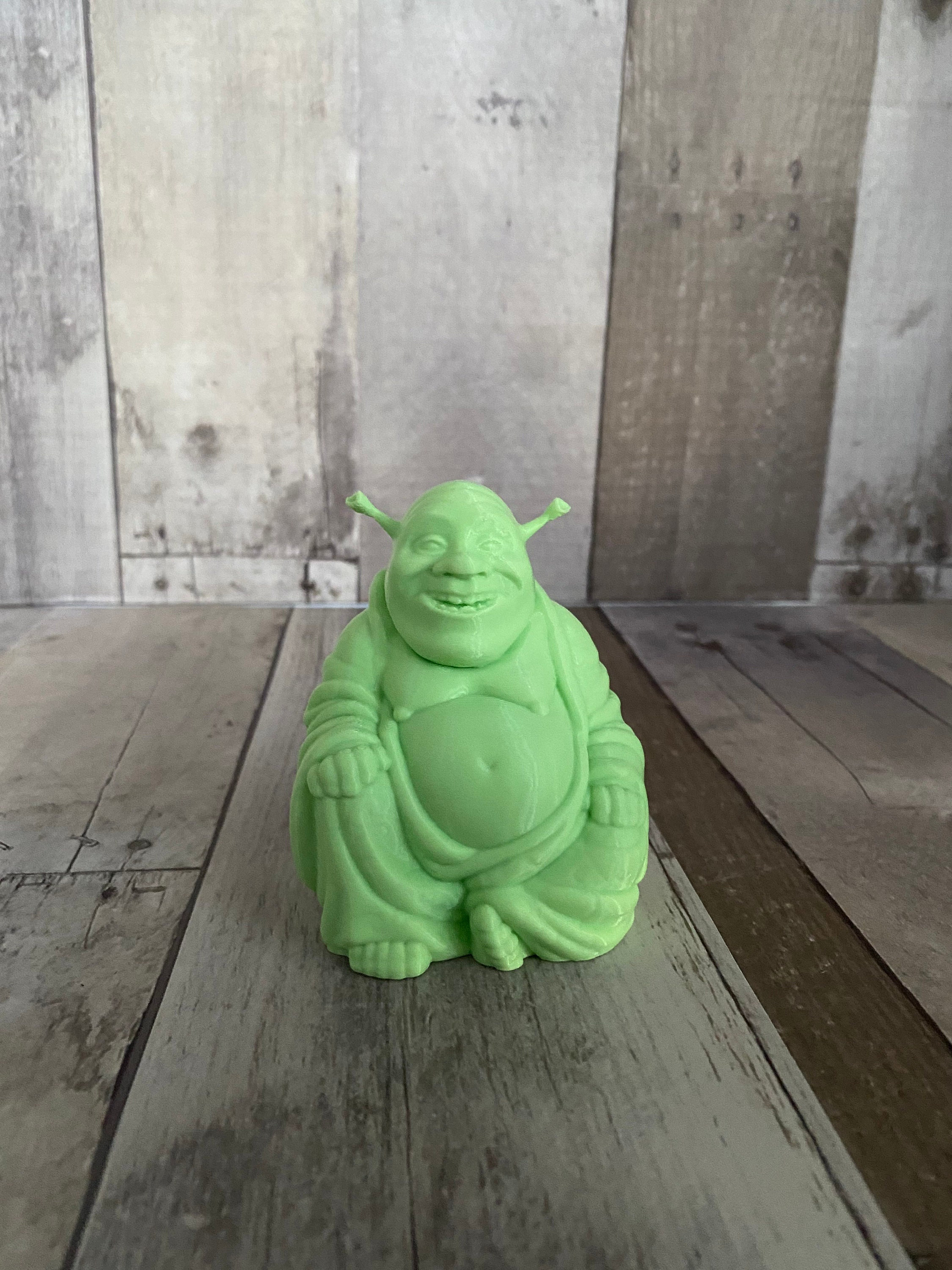 Sitting Shrek Buddha Statue 3D Printed Home Decor Desk | Etsy