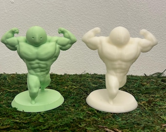 Buff Strong Smiski GLOW in the DARK Figurine | 3D Printed Funny Gifts ...