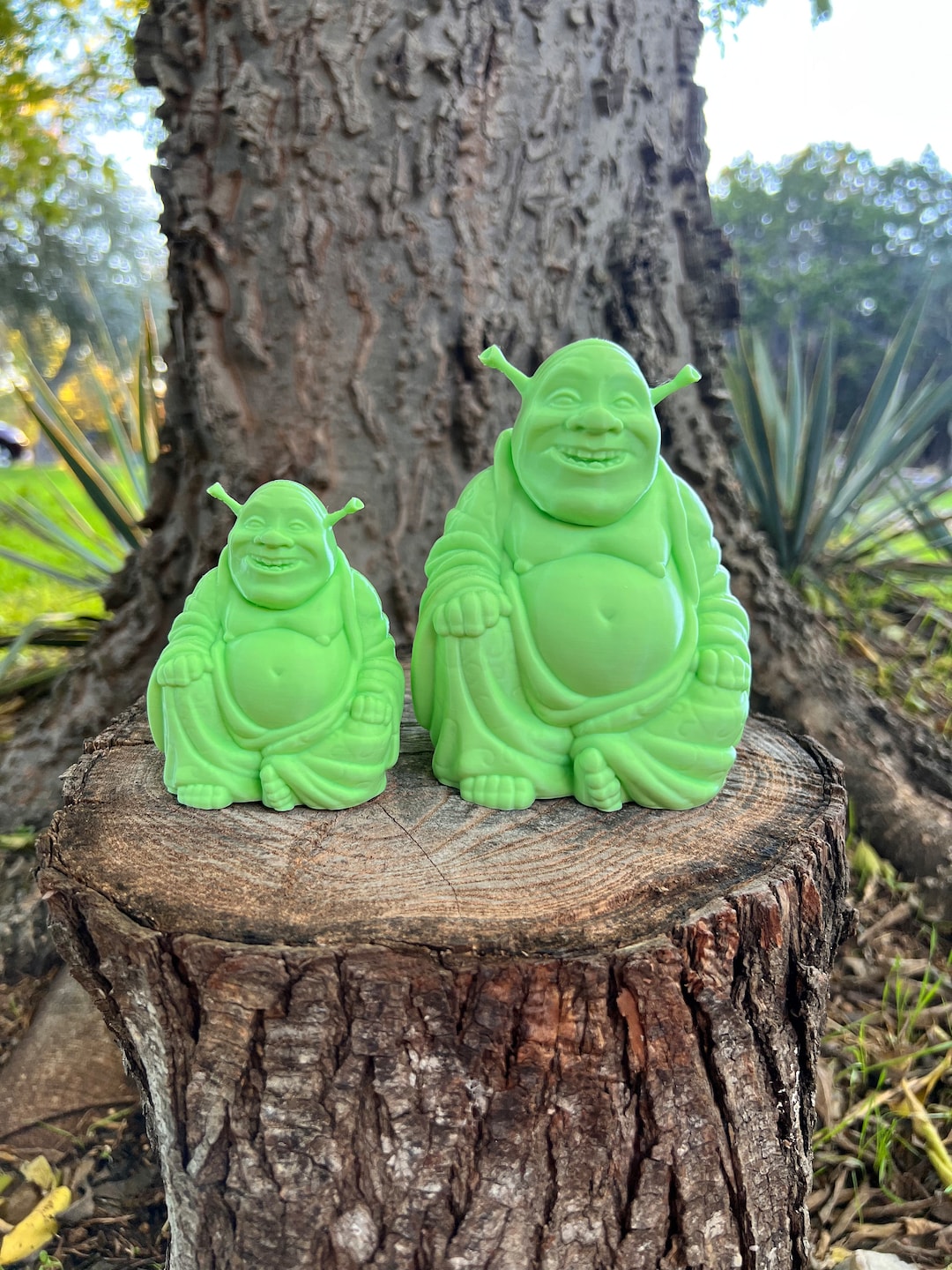 Sitting Shrek Buddha Statue, 3D Printed, Home Decor, Desk Ornament ...