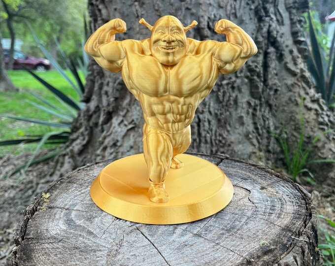 Ultra SWOLE Shrek, Shrek Statue, Shrek Figurine, Shrek Decor, GAG Gift ...