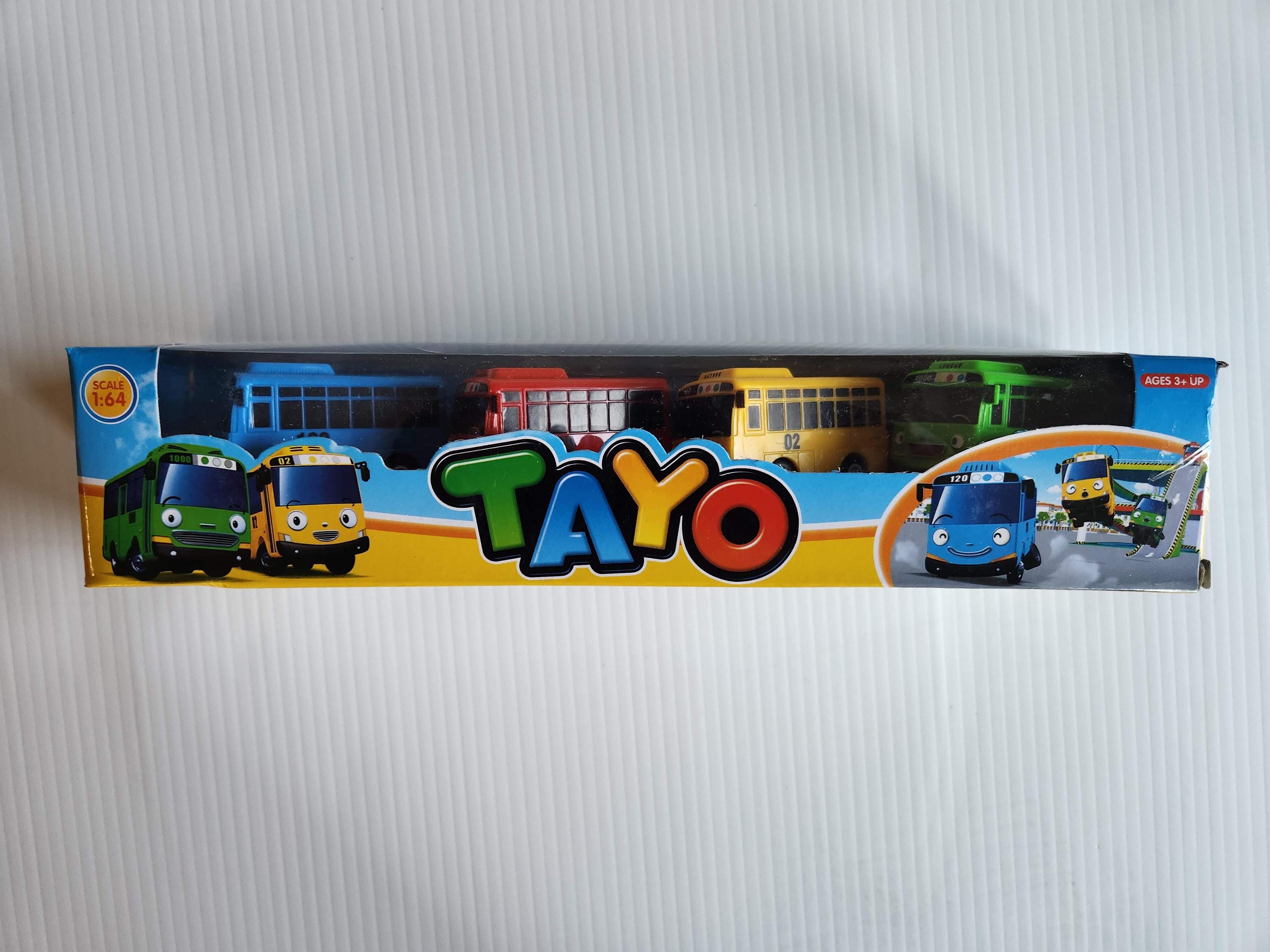 TAYO the Little Bus 7CM + Friends Pull Back Toys 4pcs the Little Blue ...
