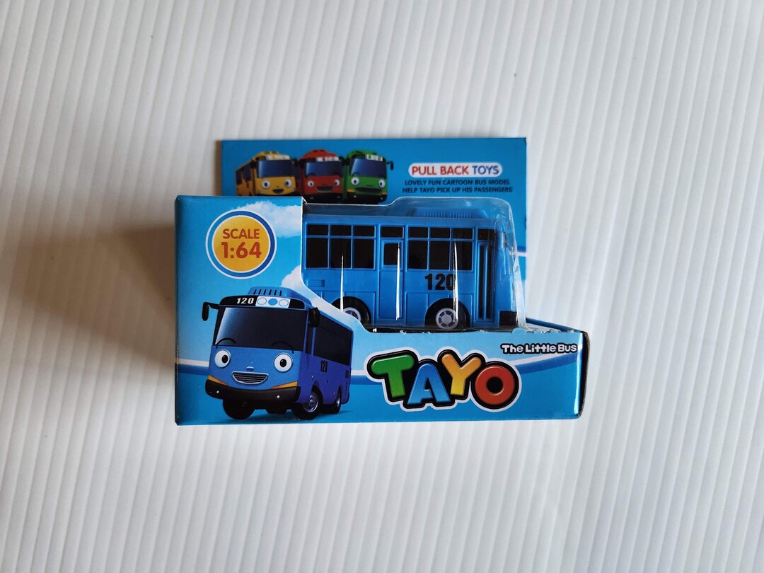 The Little Bus TAYO Main Diecast Toy Car Original TAYO Model Blue 7CM ...