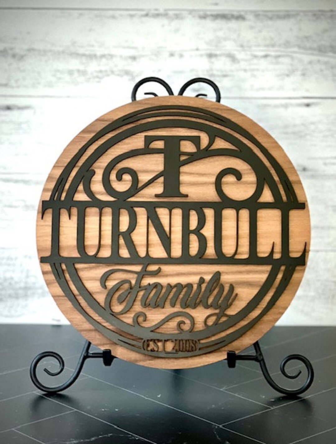 Large Family Monogram Name Sign - Etsy