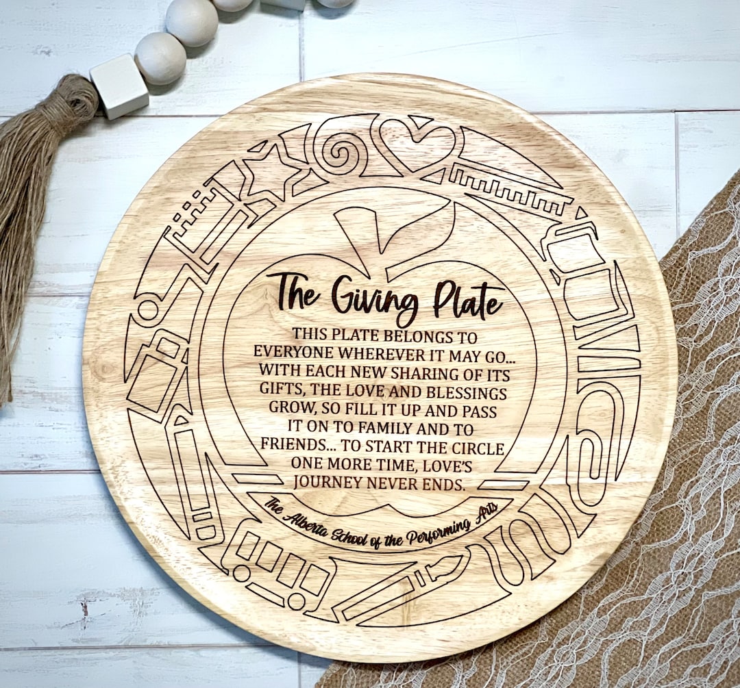 The “giving Plate” School Teacher Edition - Etsy