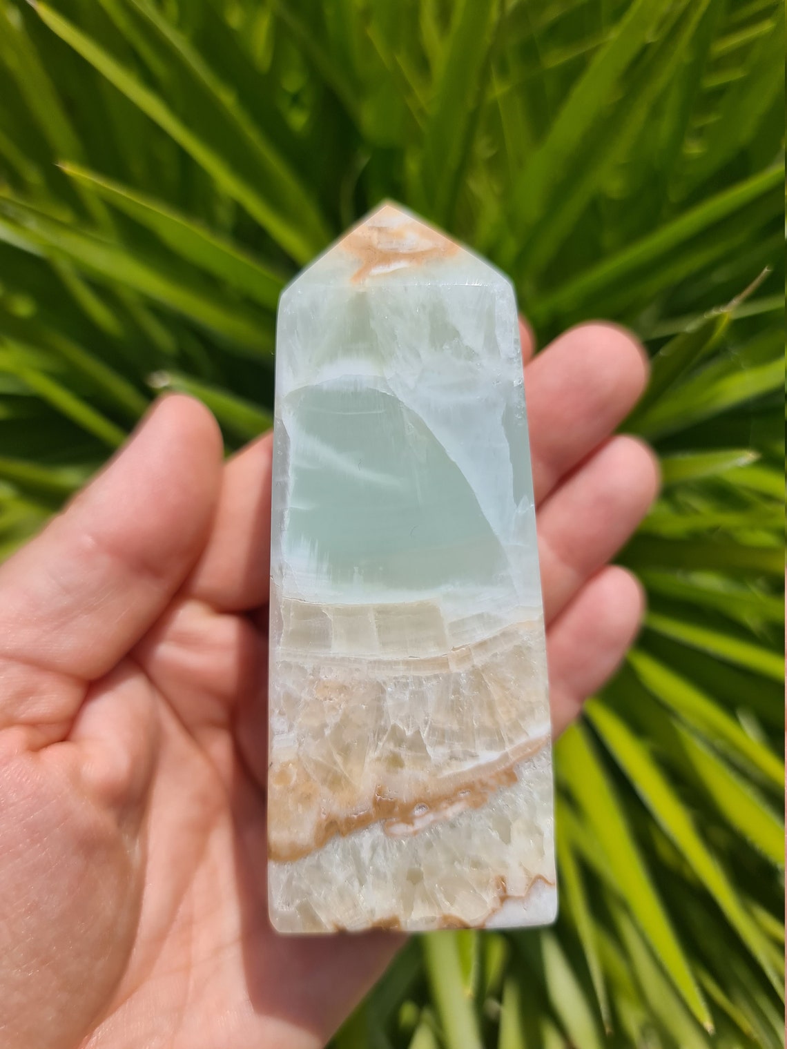 Genuine Caribbean Calcite tower Healing Crystal Spiritual | Etsy