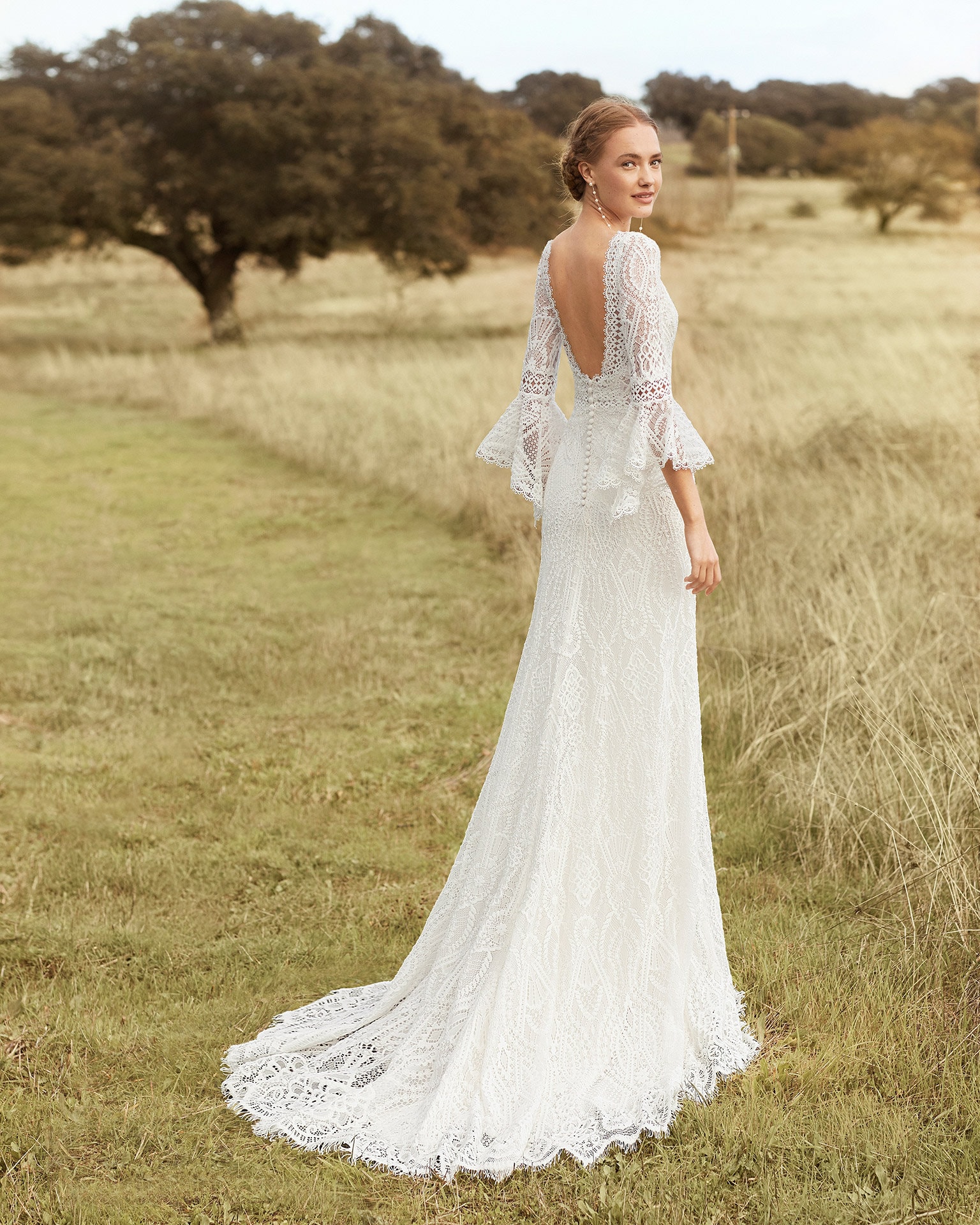 Simple Rustic Boho Wedding Dress. Vintage Boho Wedding Dress - Etsy