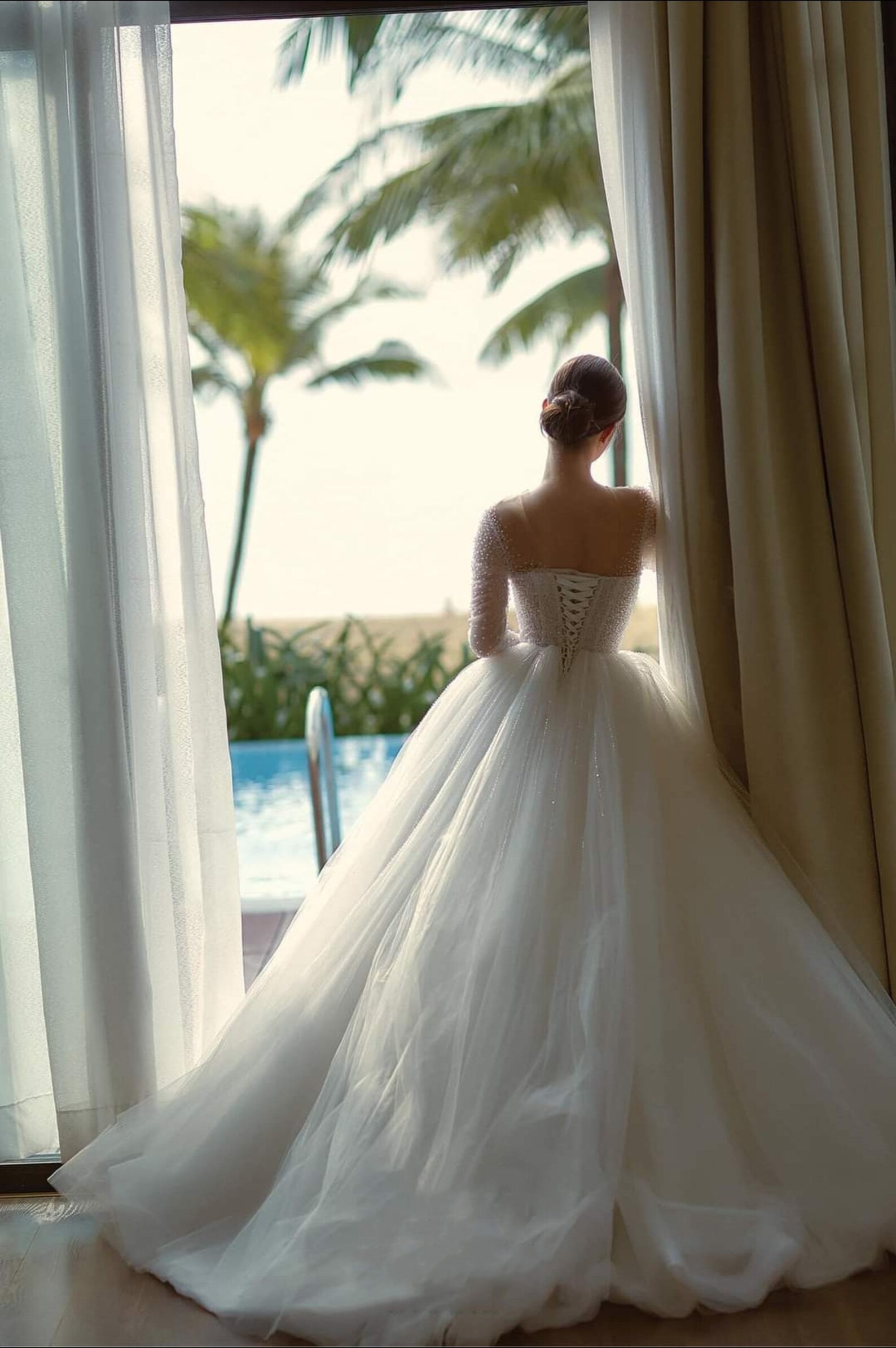 Sparkling princess wedding dress made to order. Elegant beaded | Etsy