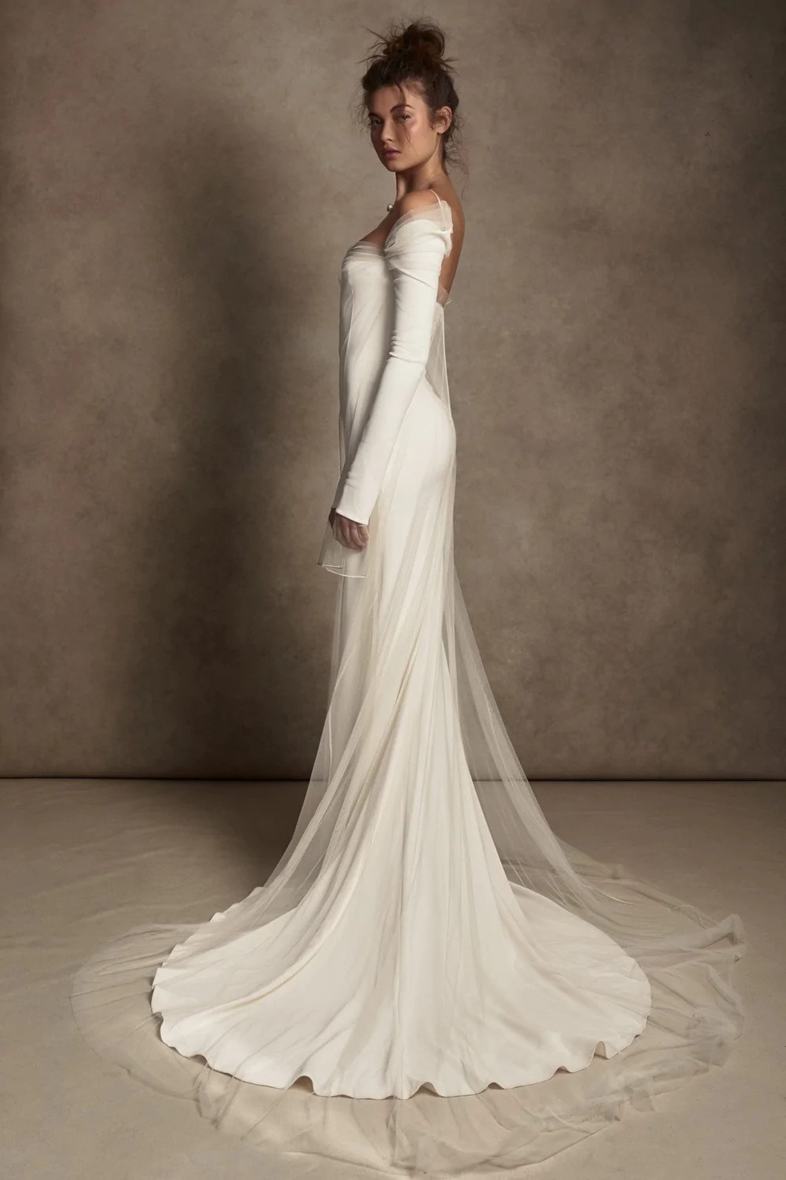 Custom Wedding Dress for Bride. High Quality Crepe Fabric - Etsy