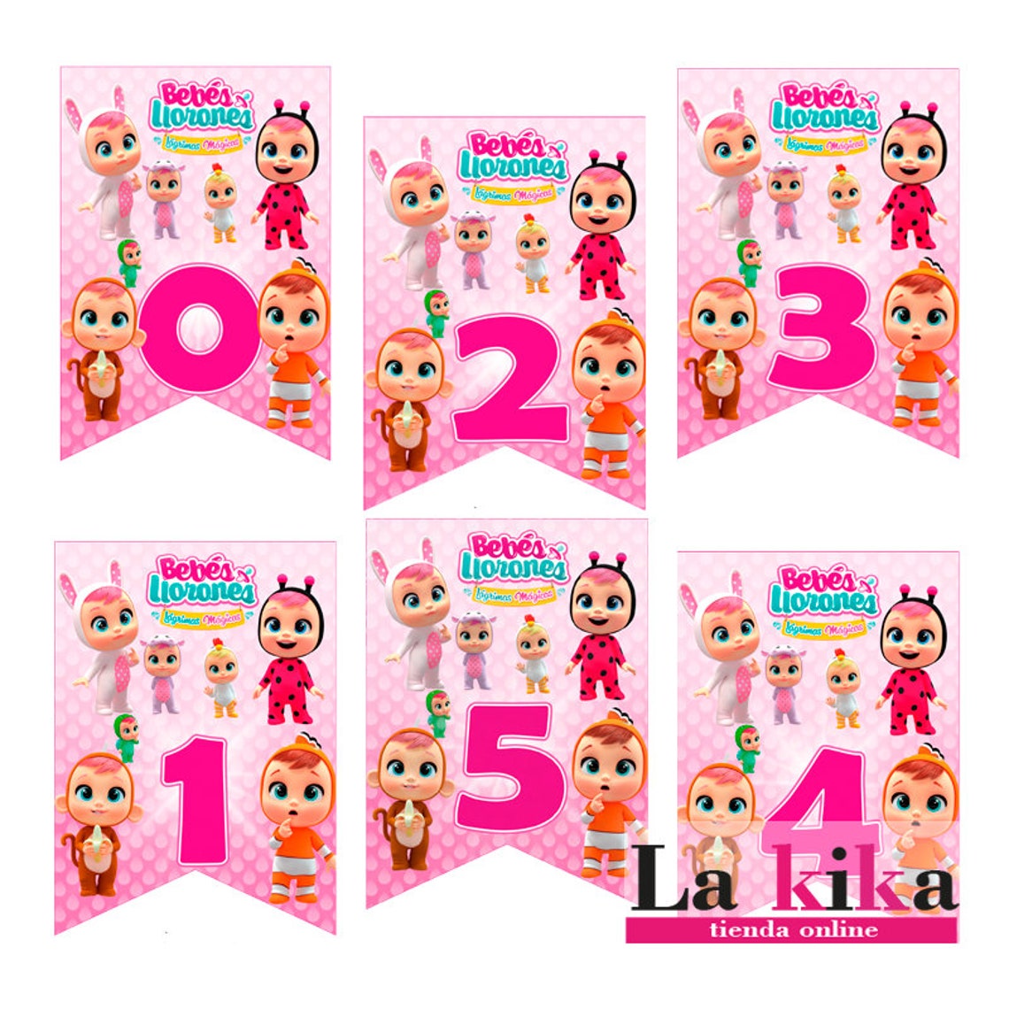 Banderines ,Banner, Imprimibles Bebés Llorones Con todas las letras del ...