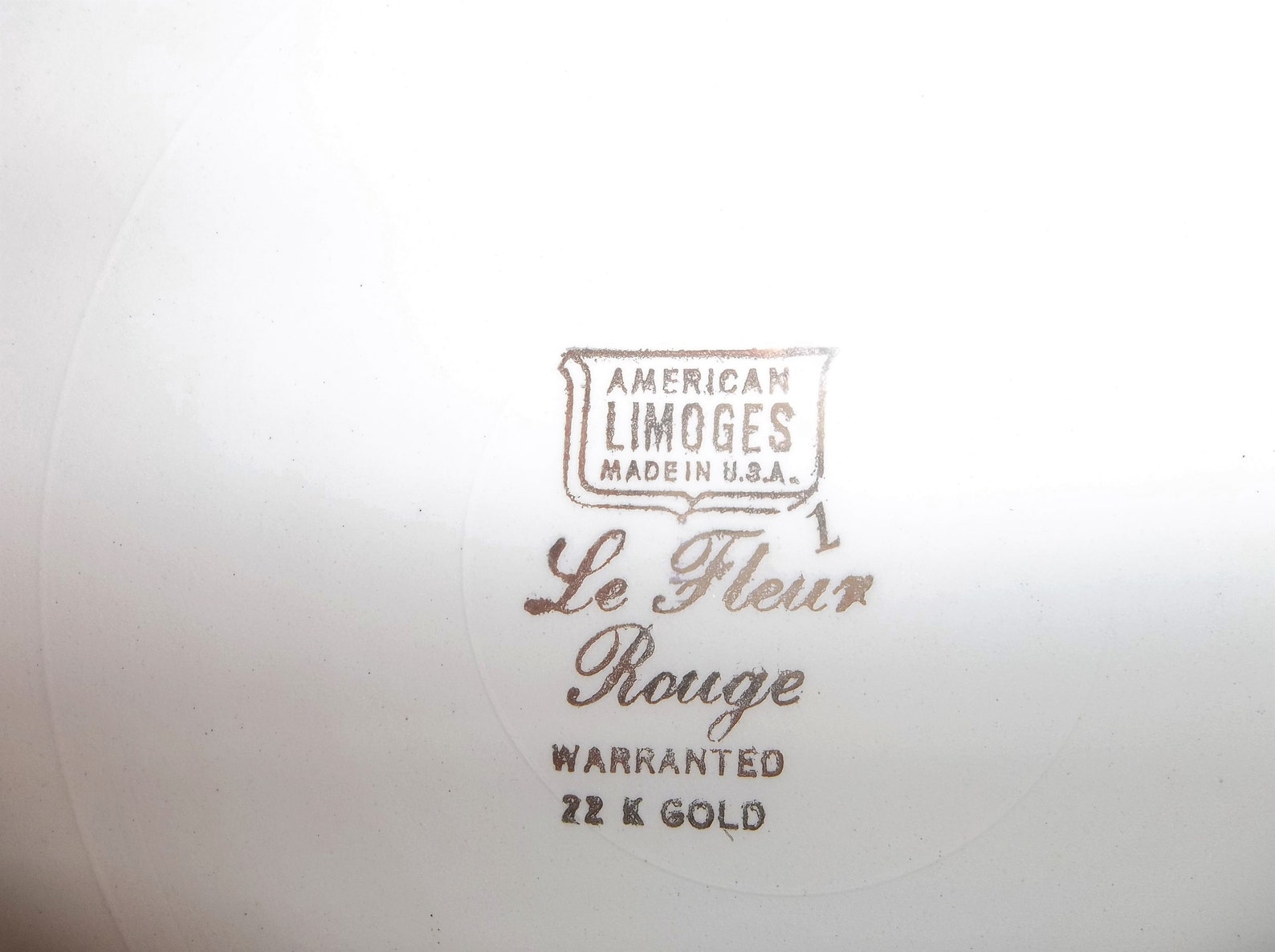 Limoges-america, Le Fleur Rouge, RARE 105 Piece Set, Vintage 1942-1949 ...