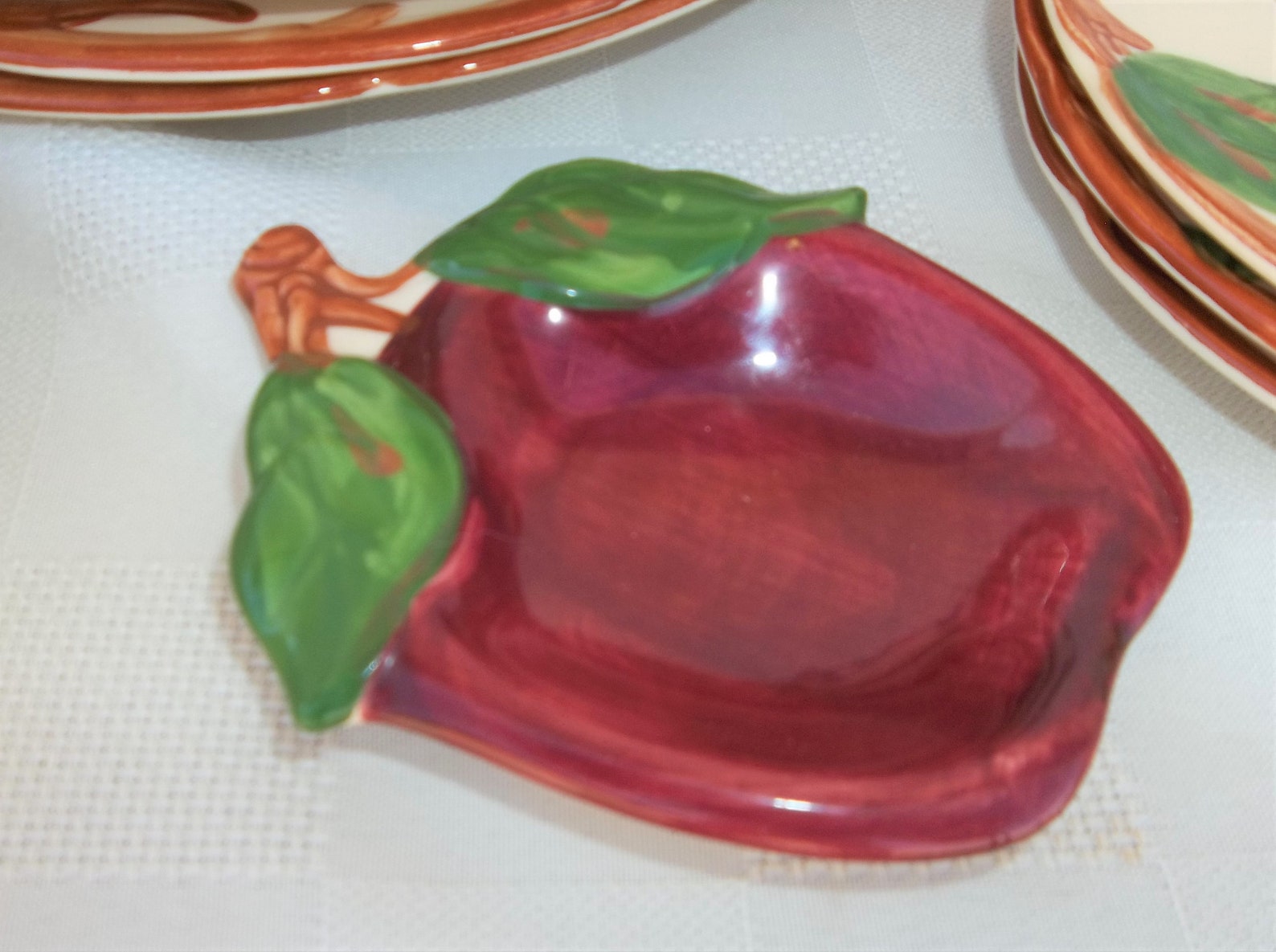 Vintage Franciscan Apple Earthenware 15-piece Set: Hand-painted ...