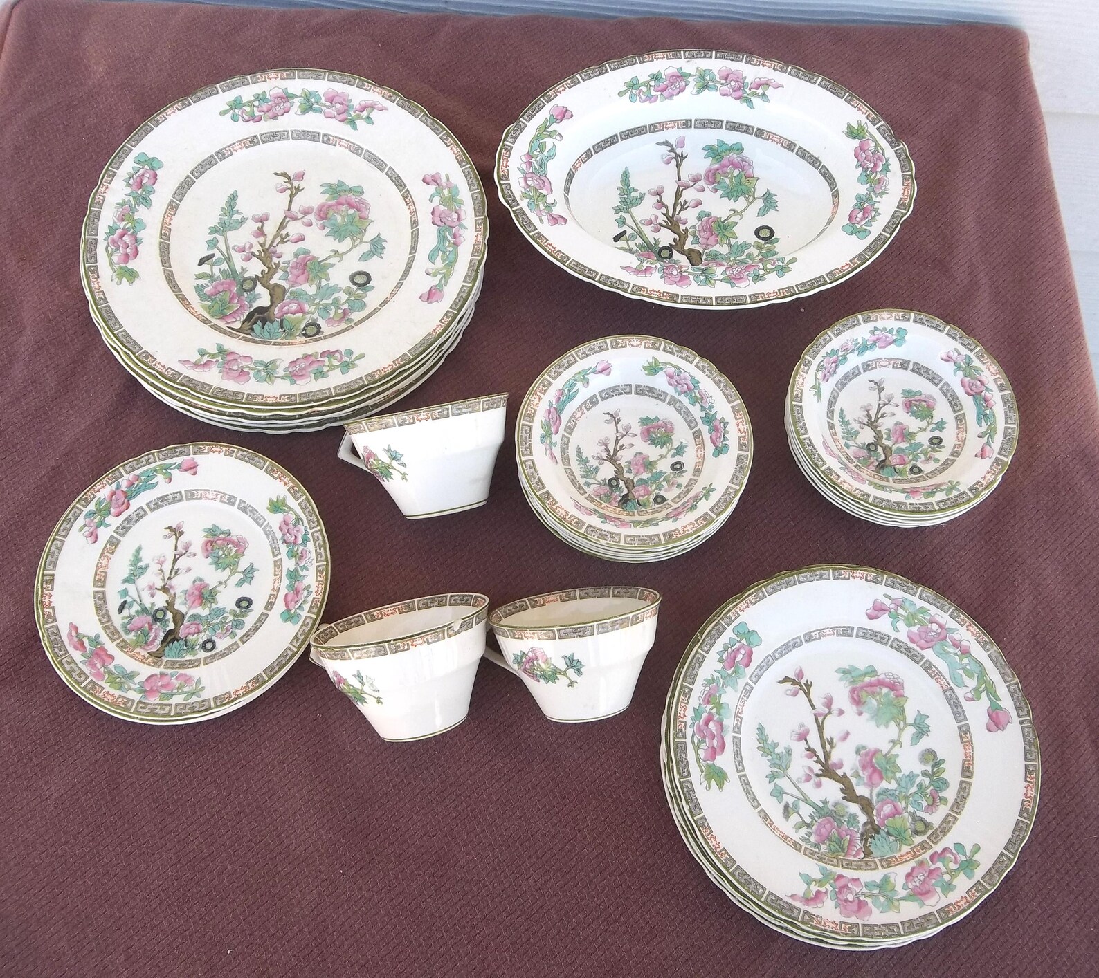 Indian Tree by Myott Staffordshire England, Vintage 29 Piece Set ...