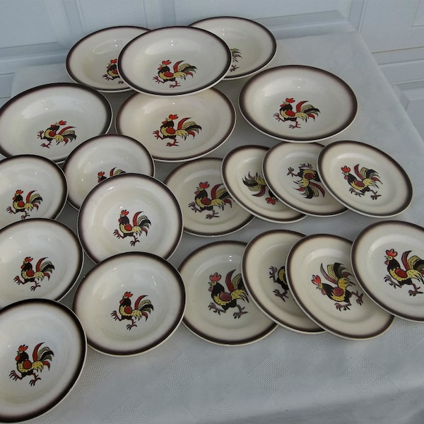 Rooster Dinnerware - Etsy