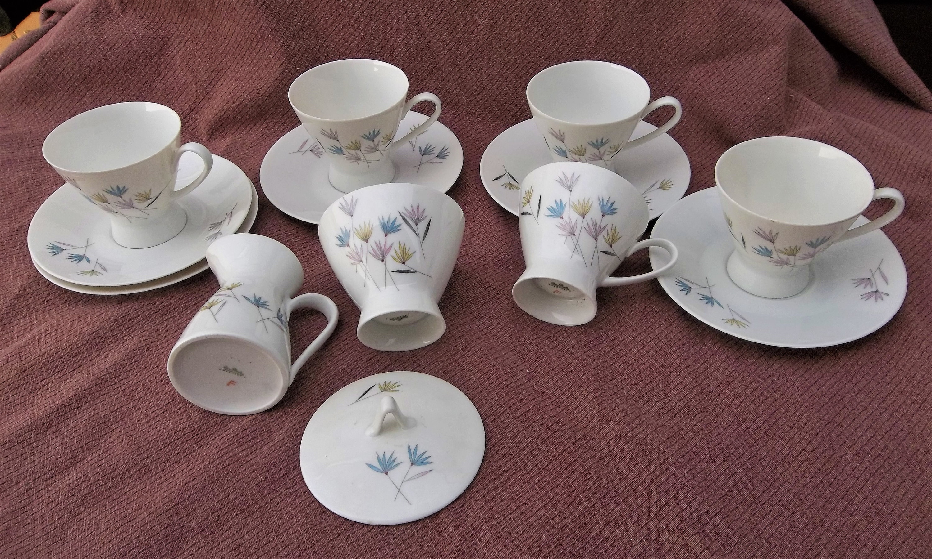 Rosenthal Continental 3722 Tea Set, Vintage 13 Piece Set Made in ...