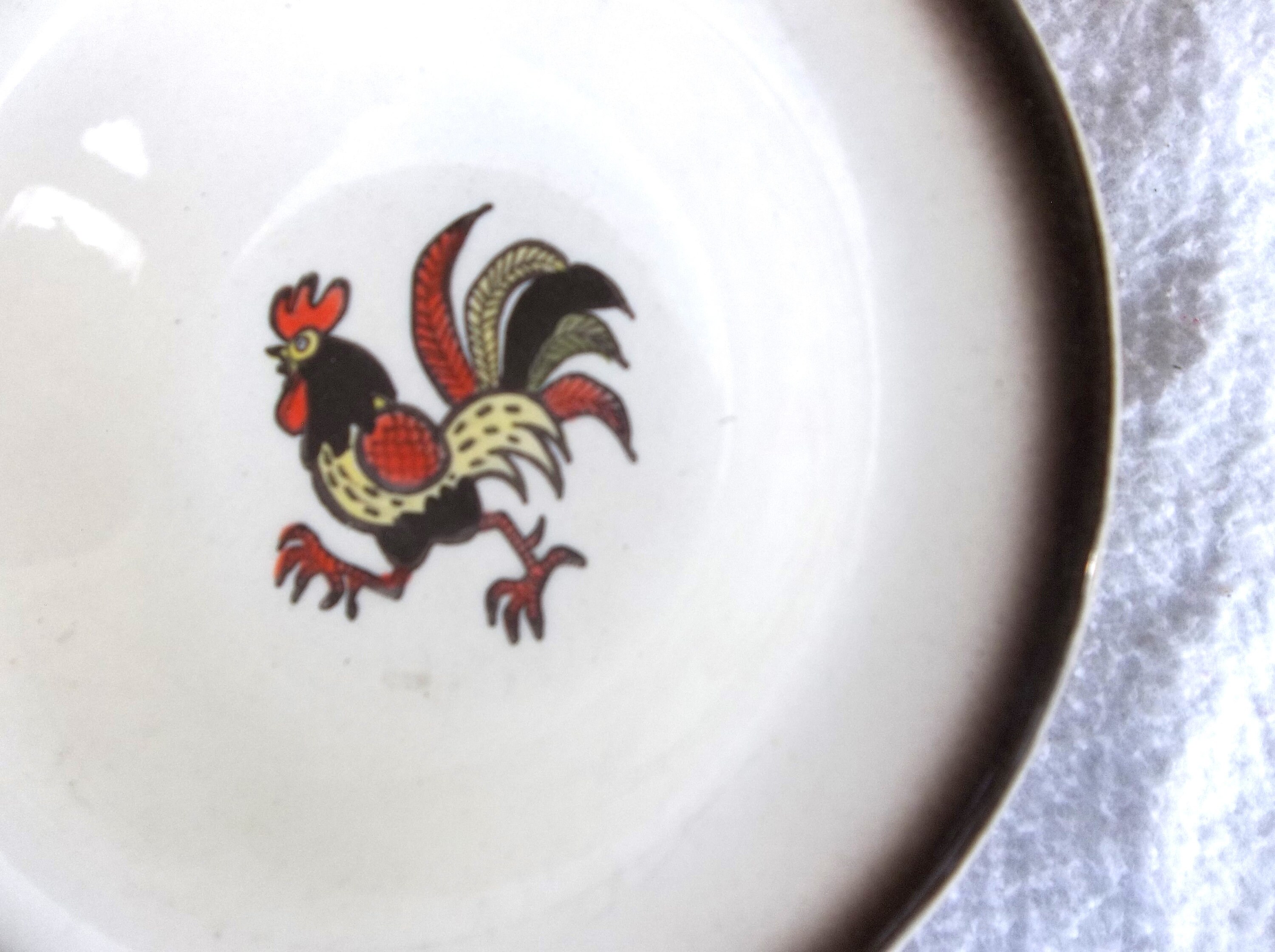 Vintage Metlox Poppytrail Red Rooster Dinnerware Set - 20 Pc - Etsy