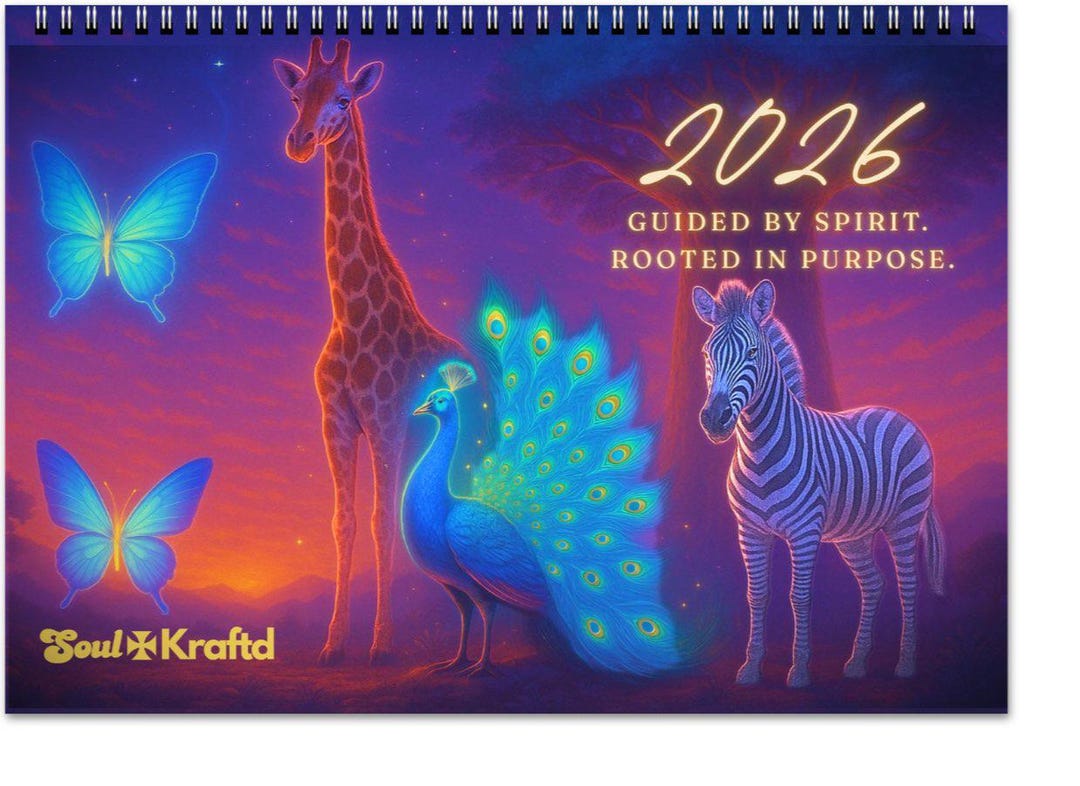 2026 Animal Spirit Wall Calendar – Afro Art, Monthly Affirmations ...