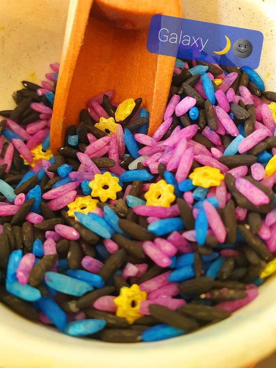 Themed Sensory Rice Scoop. Play Rice Messy Play Tuff Tray - Etsy UK