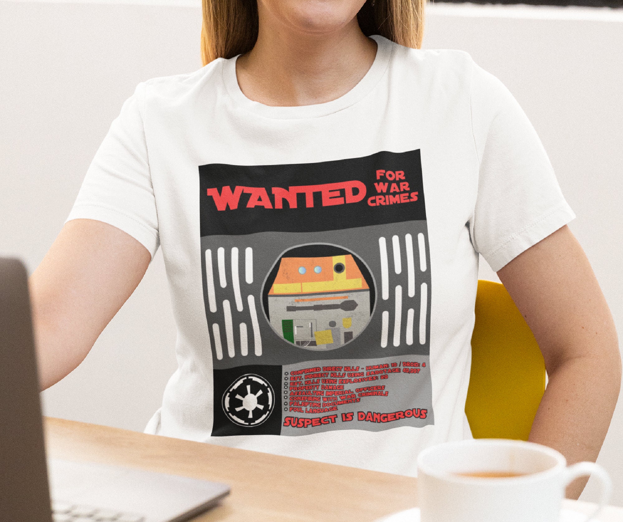 CHOPPER Murder Droid Wanted Poster T Shirt / Wanted for War - Etsy