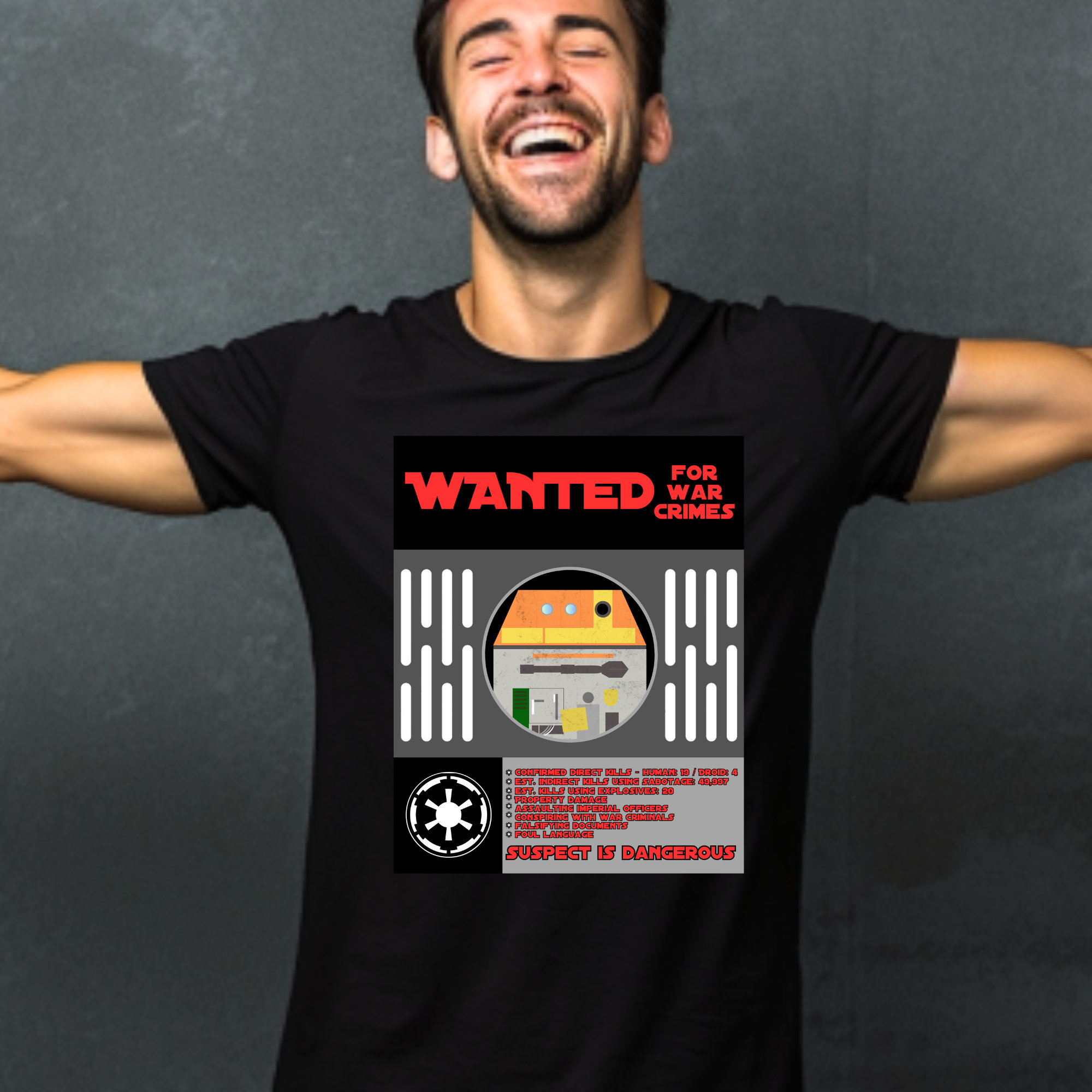 CHOPPER Murder Droid Wanted Poster T Shirt / Wanted for War - Etsy