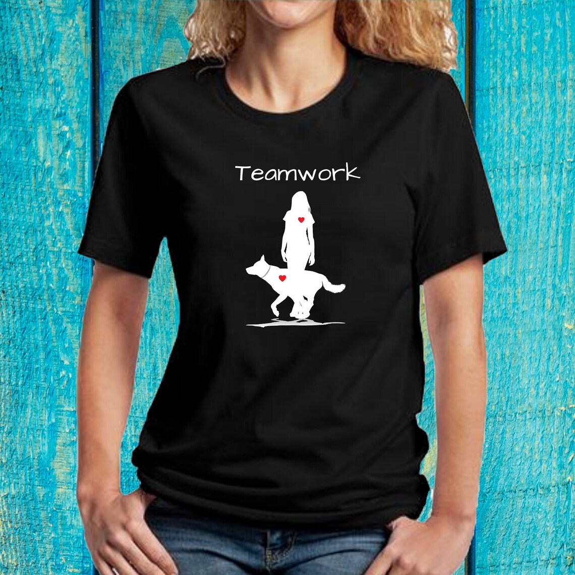 Teamwork Dog T-shirt / Dog Sports / Heeling Dog Shirt / - Etsy