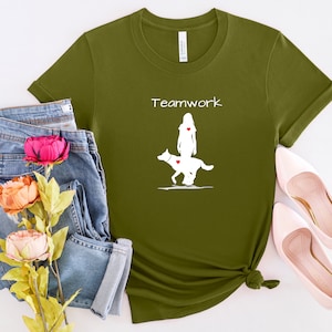 Teamwork Dog T-shirt / Dog Sports / Heeling Dog Shirt / Working Dog ...