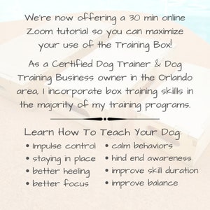 Dog Training Box Solid Wood With Handles/ Obedience Box / Shaping Box ...