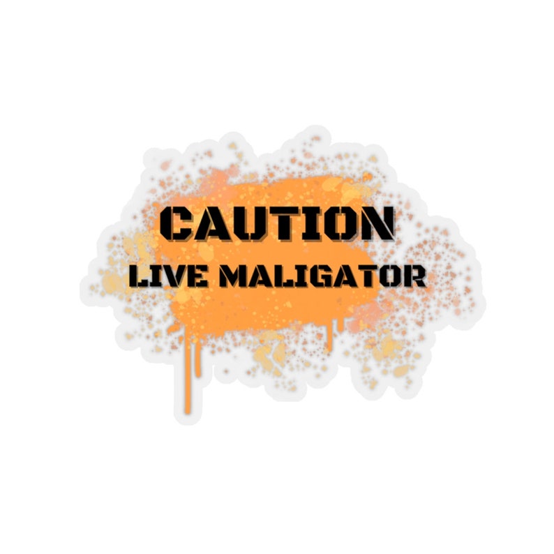 CAUTION Live Maligator Sticker Decal / Belgian Malinois / | Etsy