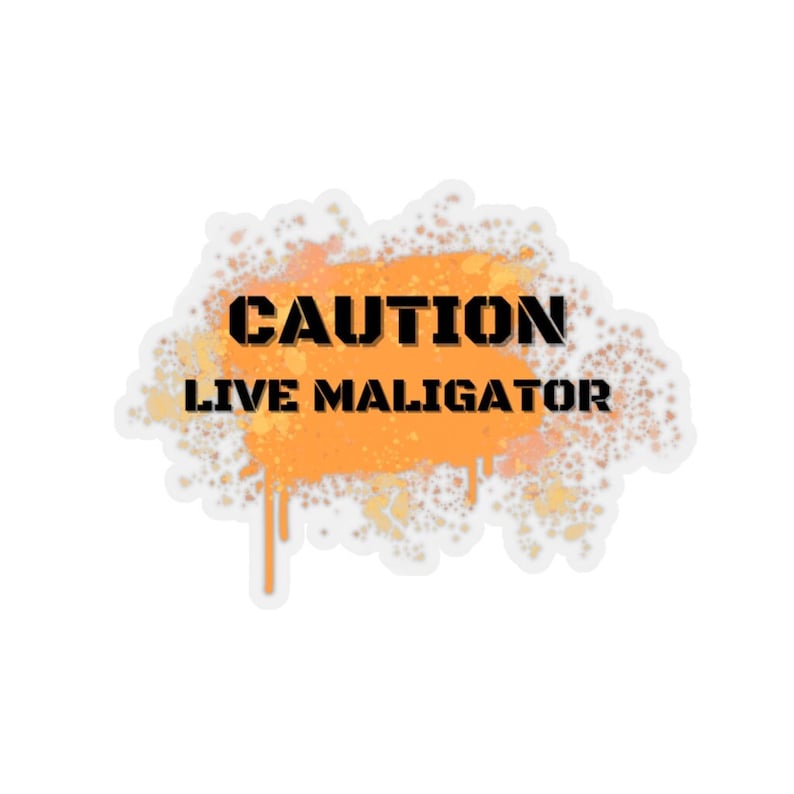CAUTION Live Maligator Sticker Decal / Belgian Malinois / Schutzhund ...