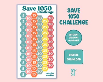 PRINTABLE PDF 5 Pounds Savings Challenge Digital Download - Etsy