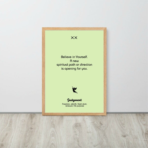 Judgment Card Poster - Etsy