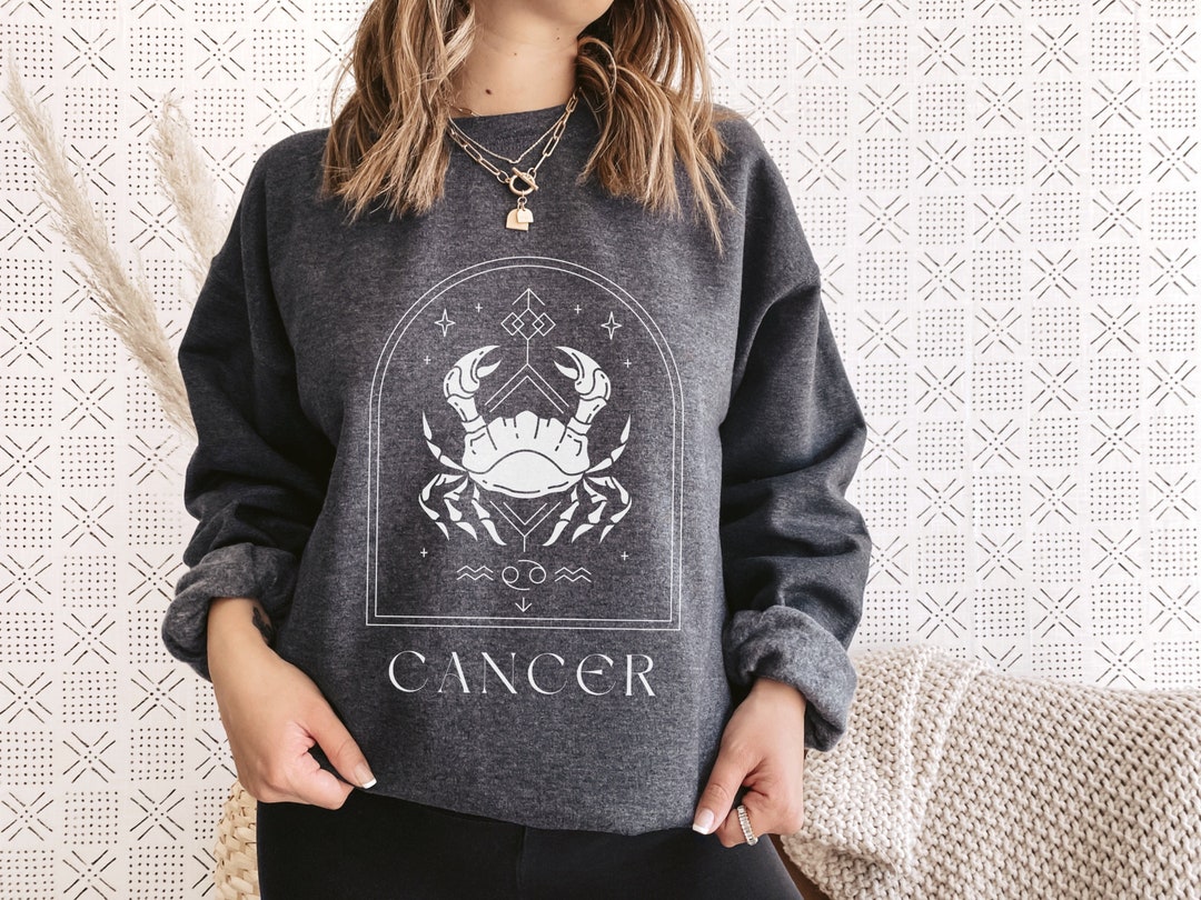 Cancer Shirt, Cancer Zodiac Gift, Horoscope Cancer Season Sweatshirt ...