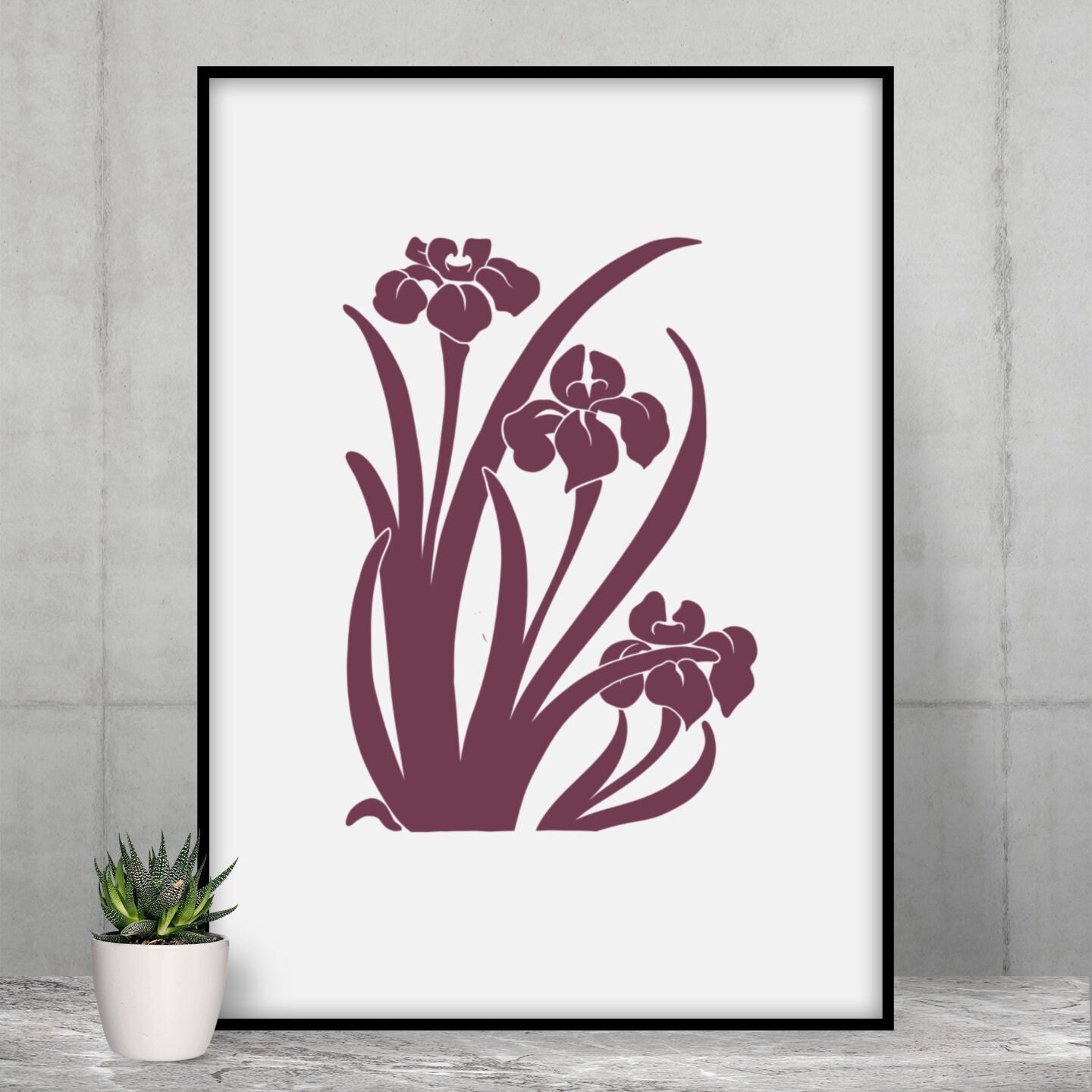 Romantic Red Rose Poster, Floral Wall Art, Botanical Print, Bedroom ...