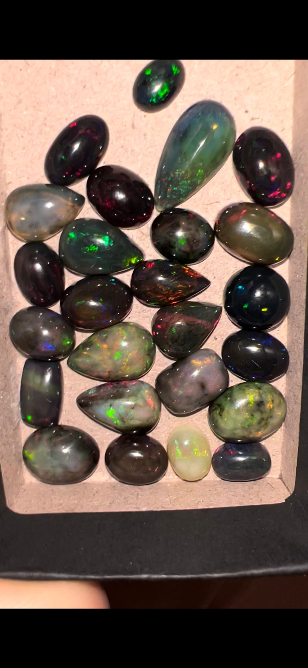 Ethiopian Black Opal Parcel 100 - Etsy