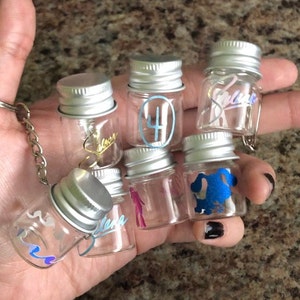Tiny BLANK Bulk Miniature Bottle Jar Keychain Cute - Etsy