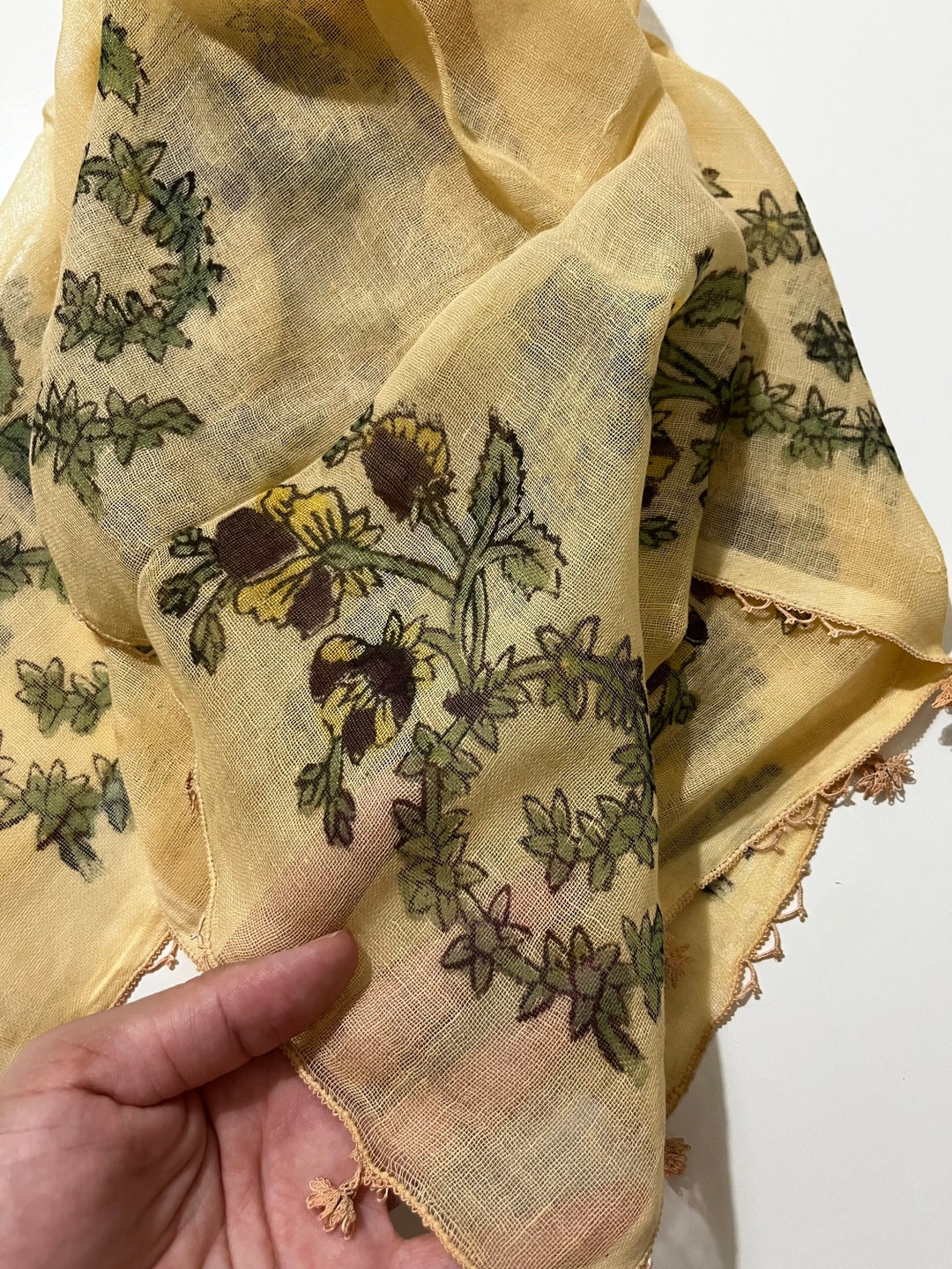 Vintage Turkish Scarf ,cotton Scarf,crochet Scarf,wrap Scarf, Women ...