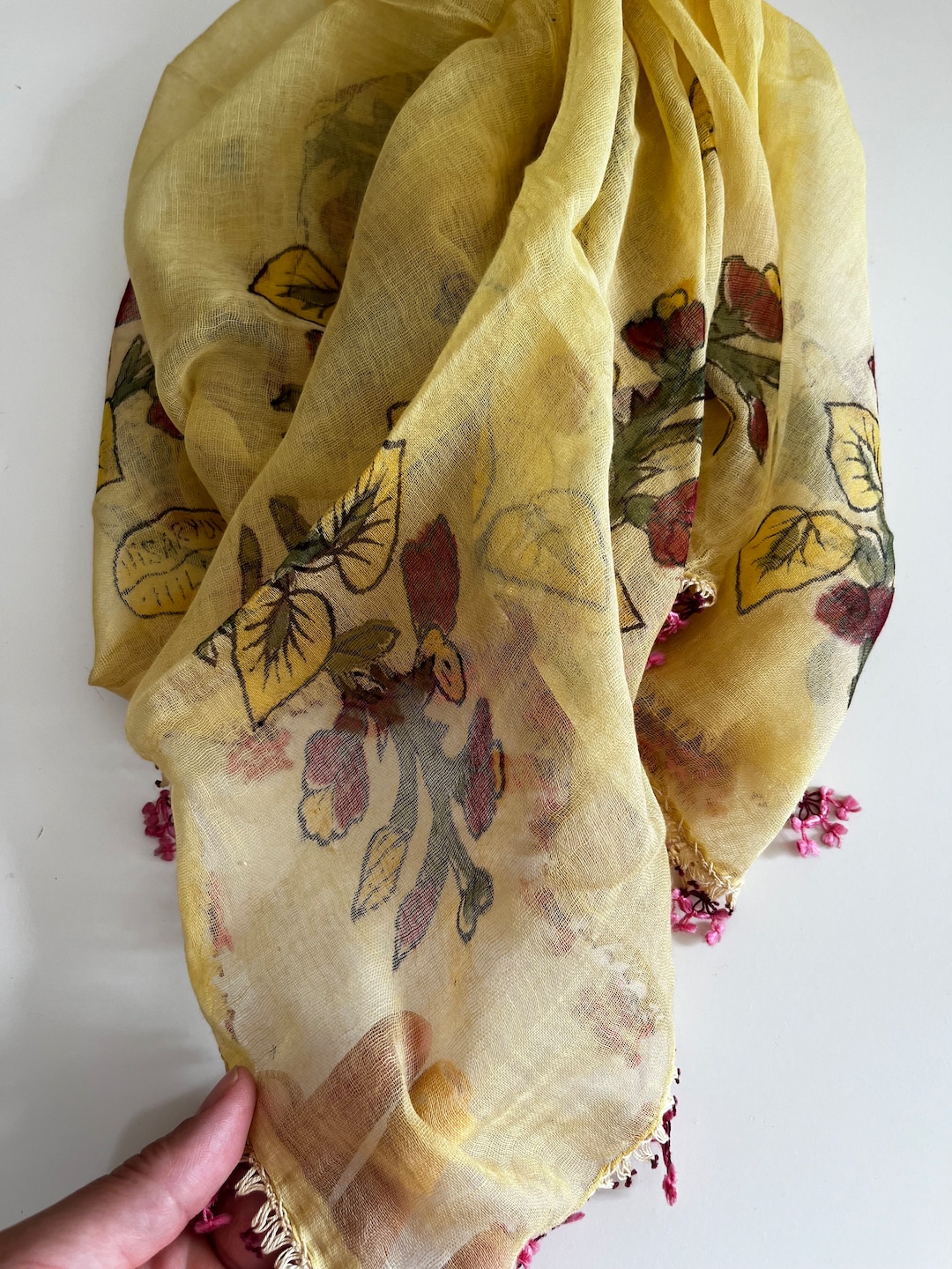 Vintage Turkish Scarf ,cotton Scarf,crochet Scarf,wrap Scarf, Women ...