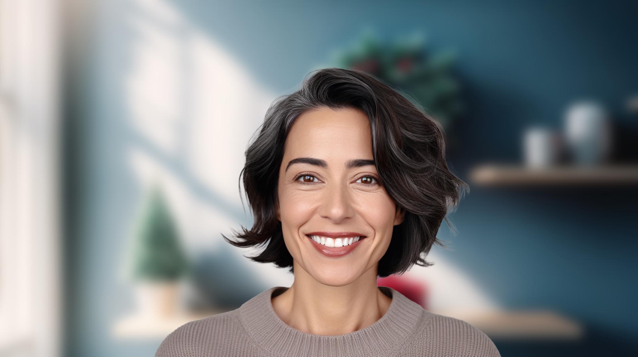 Zoom Virtual Background | Cozy Holiday Home Office Backdrop ...