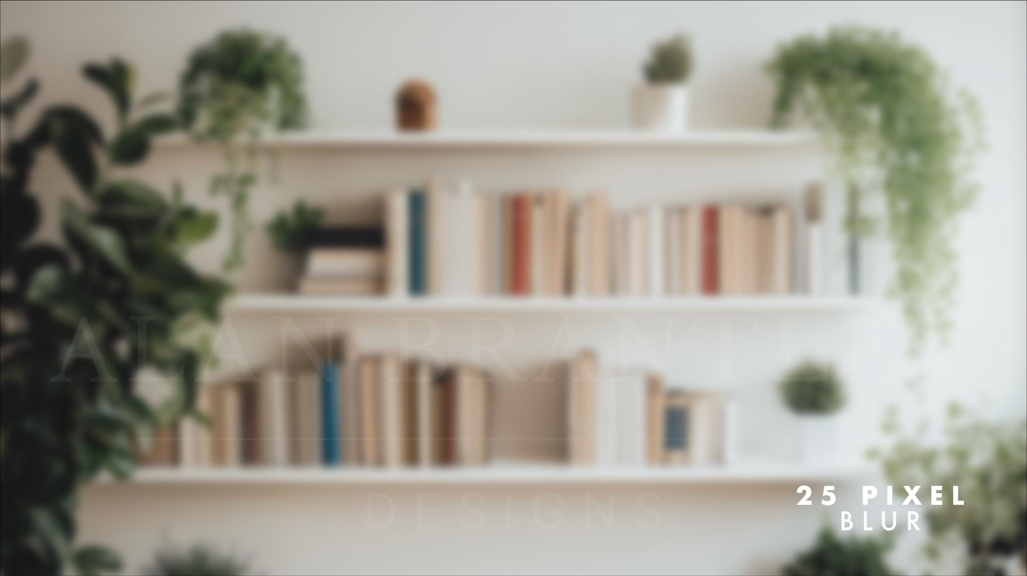 Cozy Bookshelf With Greenery Zoom Background | Perfect for Online ...