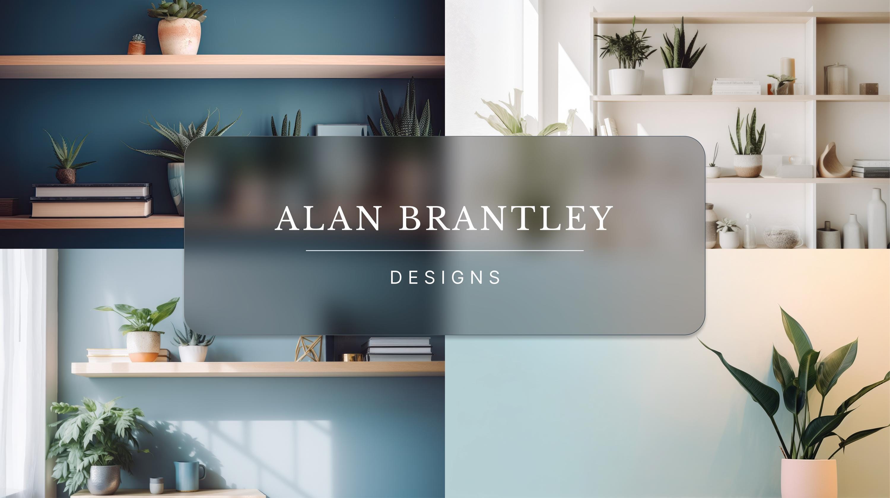 Blue Bookshelf Zoom Background | Blurred & Clear Versions | Virtual ...