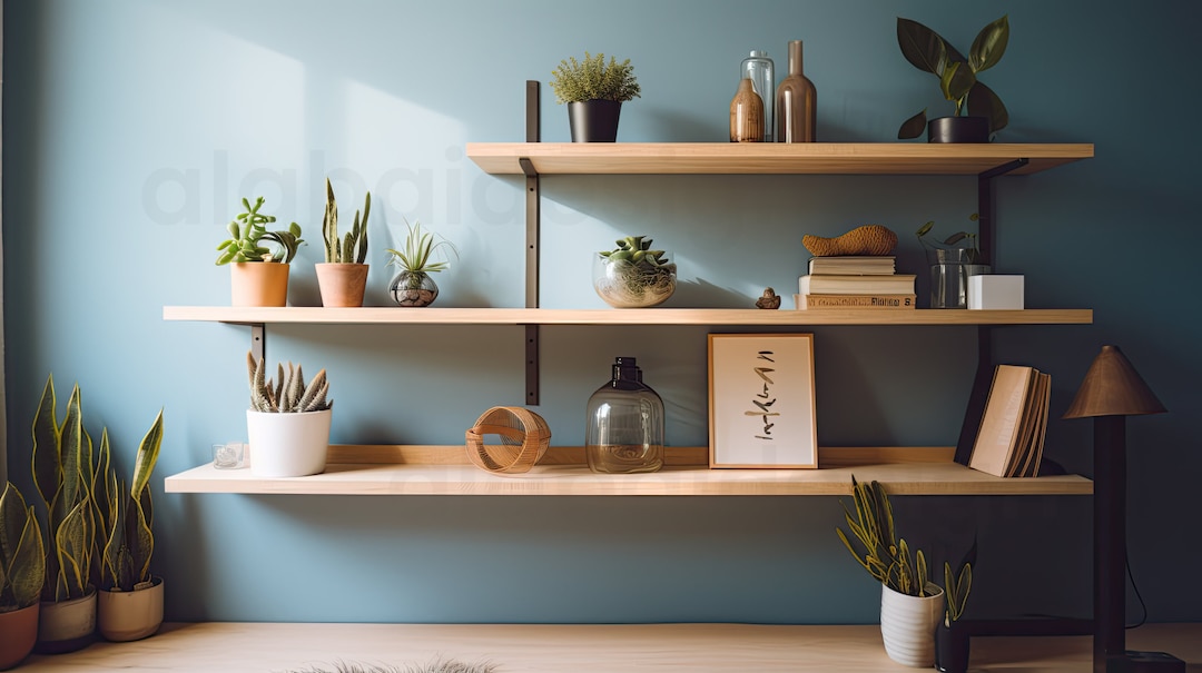 Virtual Background for Zoom | Hanging Steel Bookshelf | Professional ...