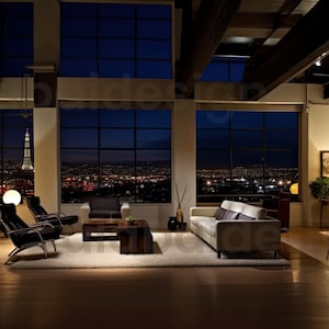 Penthouse in Paris - Zoom Virtual Background - Professional Decor ...