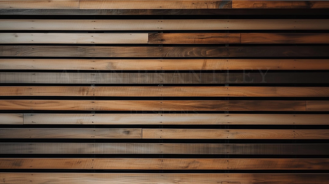 Zoom Virtual Background | Wood Slat Office Backdrop | Professional ...