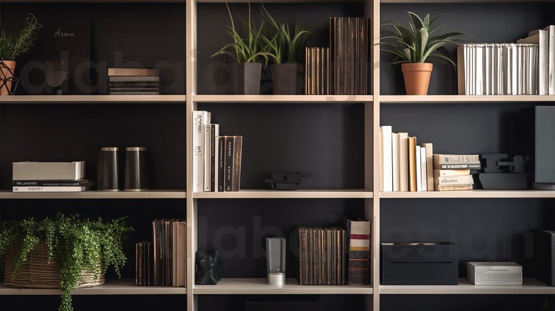 Rustic Grey Shelf Virtual Background - Professional Zoom Backdrop ...