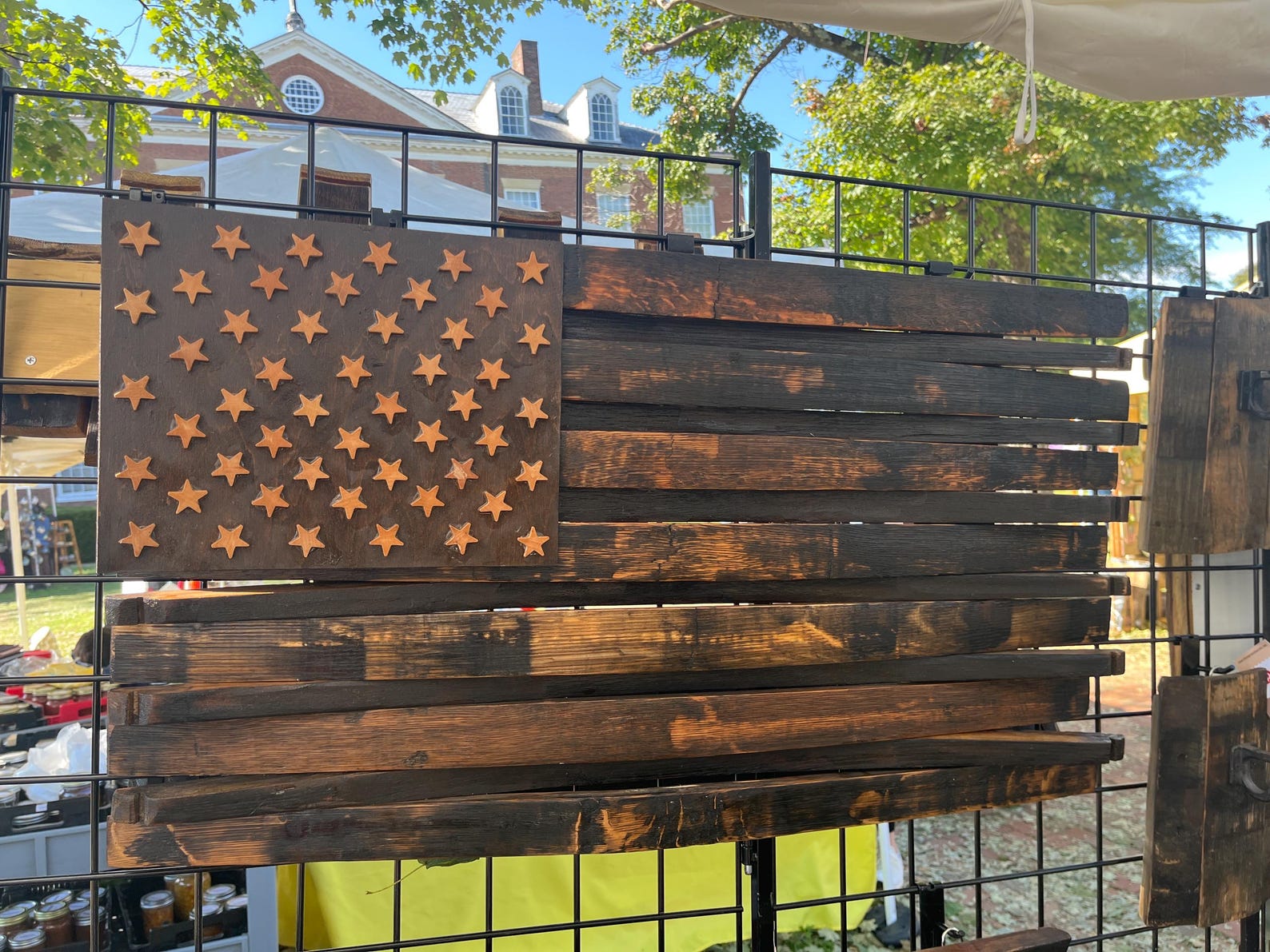 Bourbon Barrel Stave American Flag - Etsy